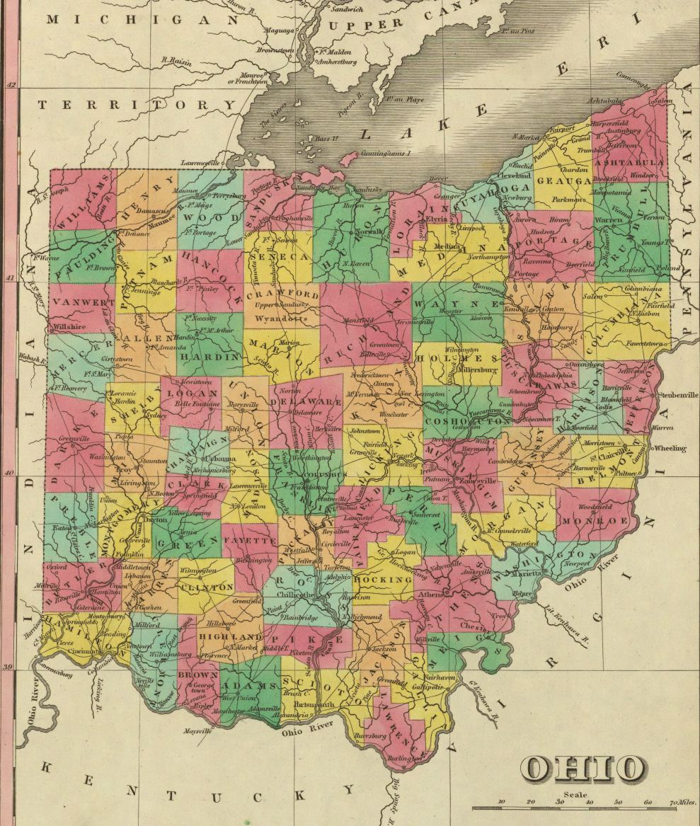 1831 Ohio Map