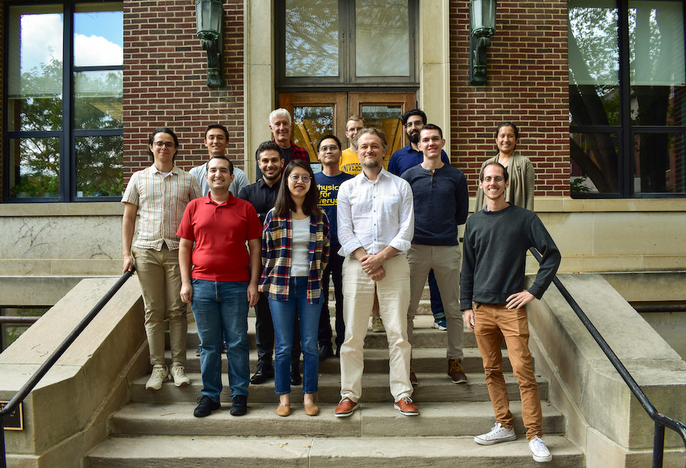 Research group and friends/collaborators. Left to right (f=faculty, p ...