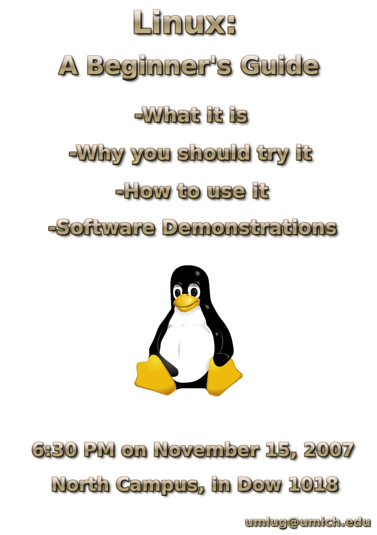 LUGUM - Linux Users Group @ University of Michigan